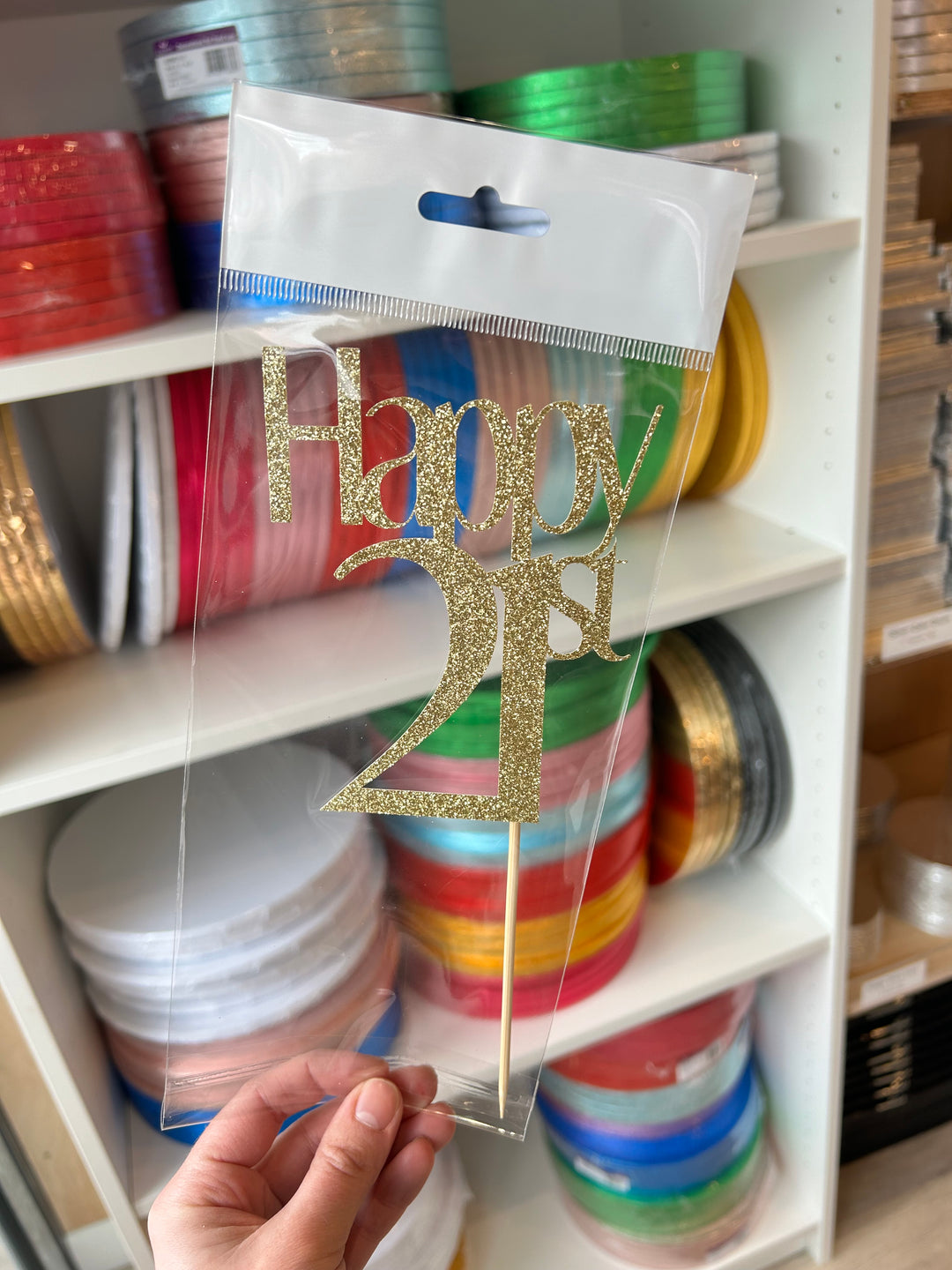 Glitter Birthday Age Cake Topper – Windsor Cakecraft