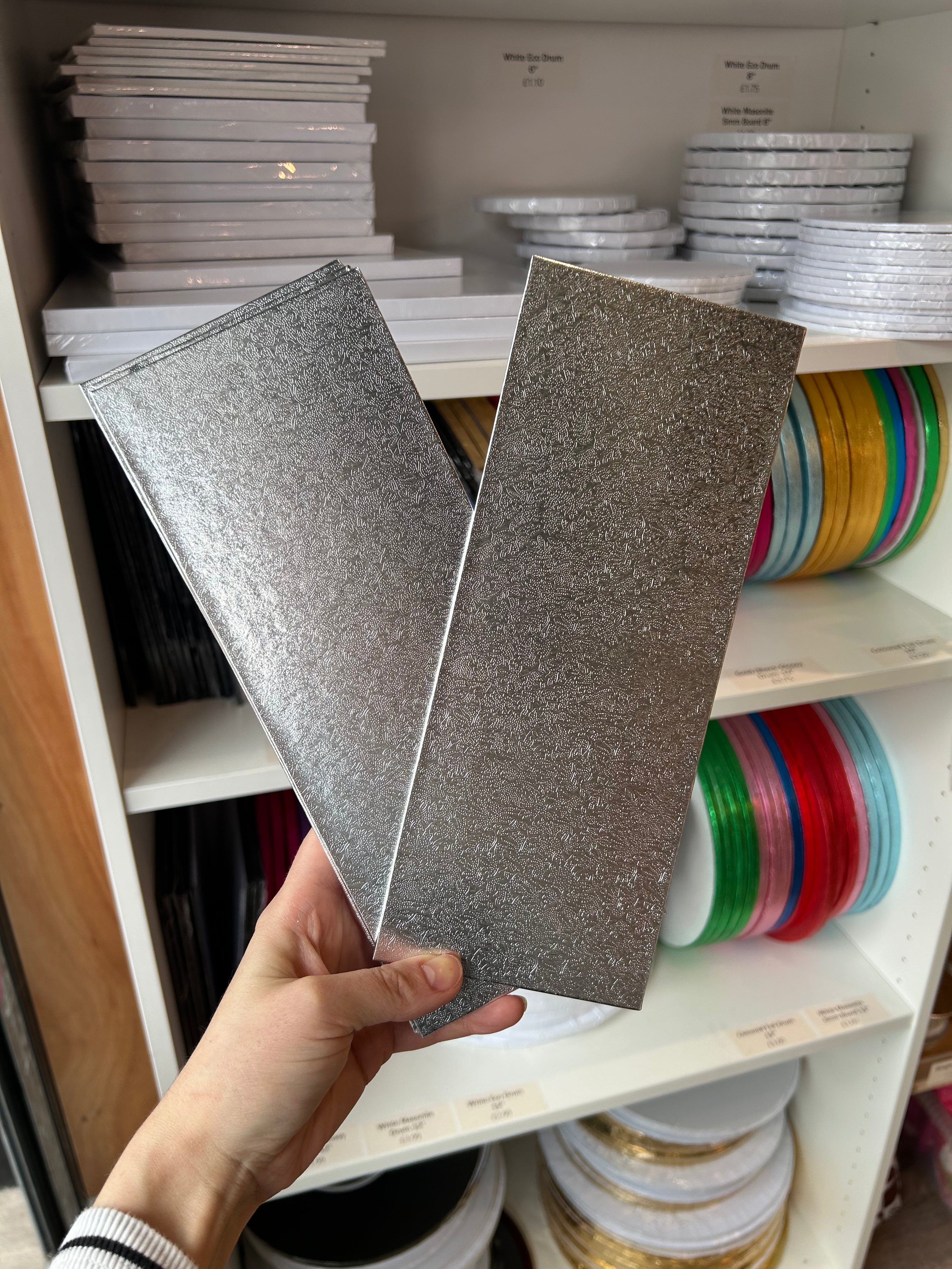 Silver Yule Log Board 10x4" – Windsor Cakecraft