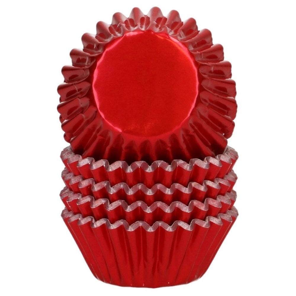 Red Foil Mini Cupcake Cases Pack of 160 – Windsor Cakecraft
